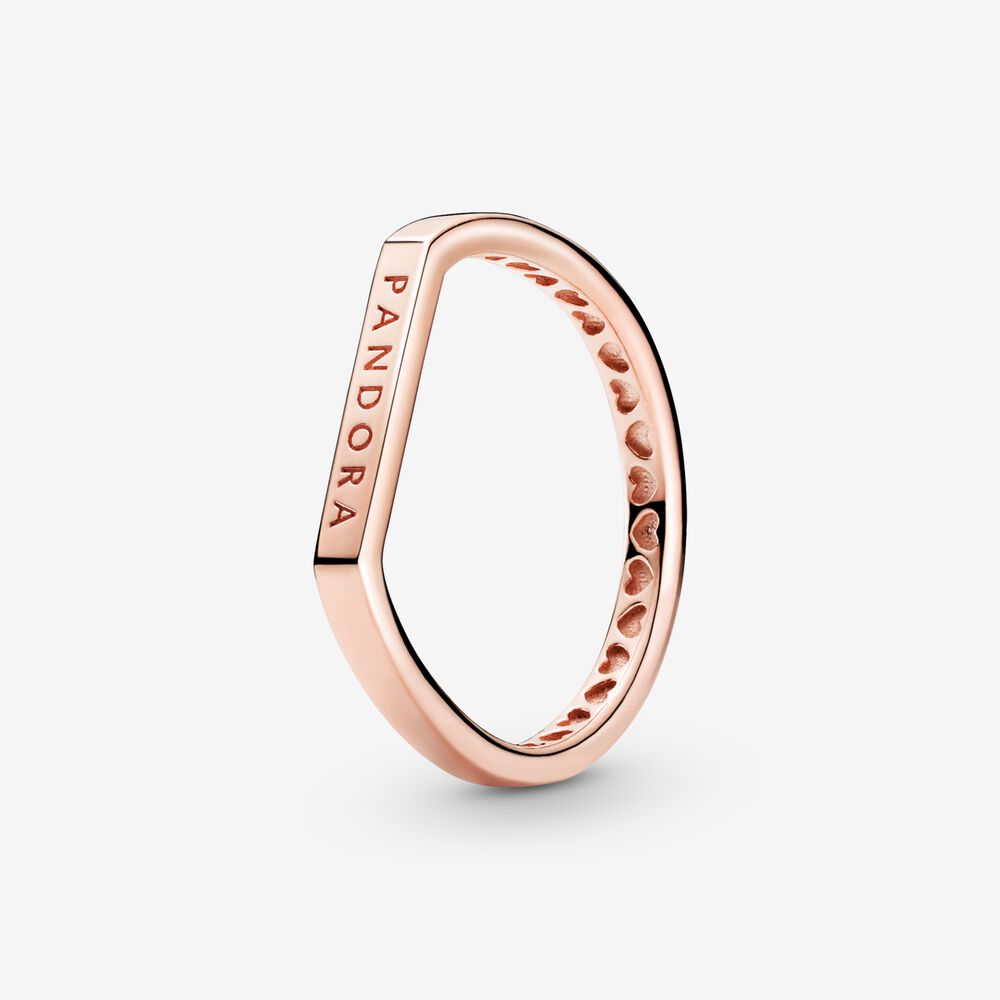 Pandora rose geometric shapes open ring store